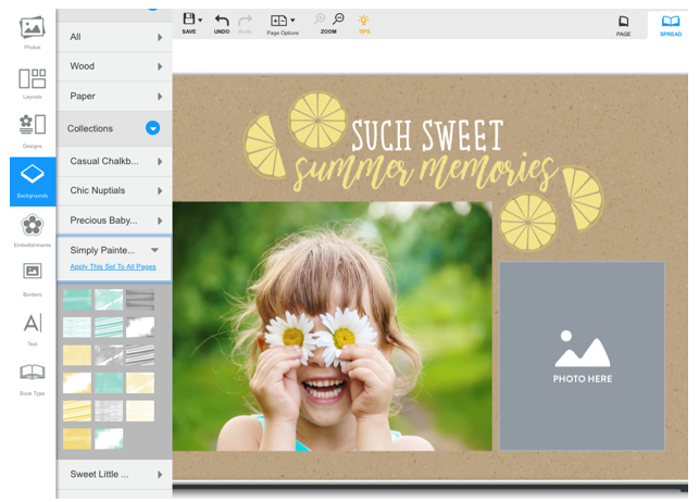 Themes, backgrounds and layouts – Amazon Printing